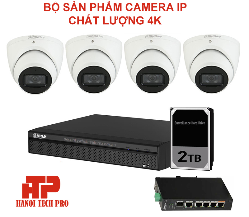 Bộ camera IP Dahua 4 mắt - chất lượng 4K - Hanoi Tech Pro - Công nghệ ...